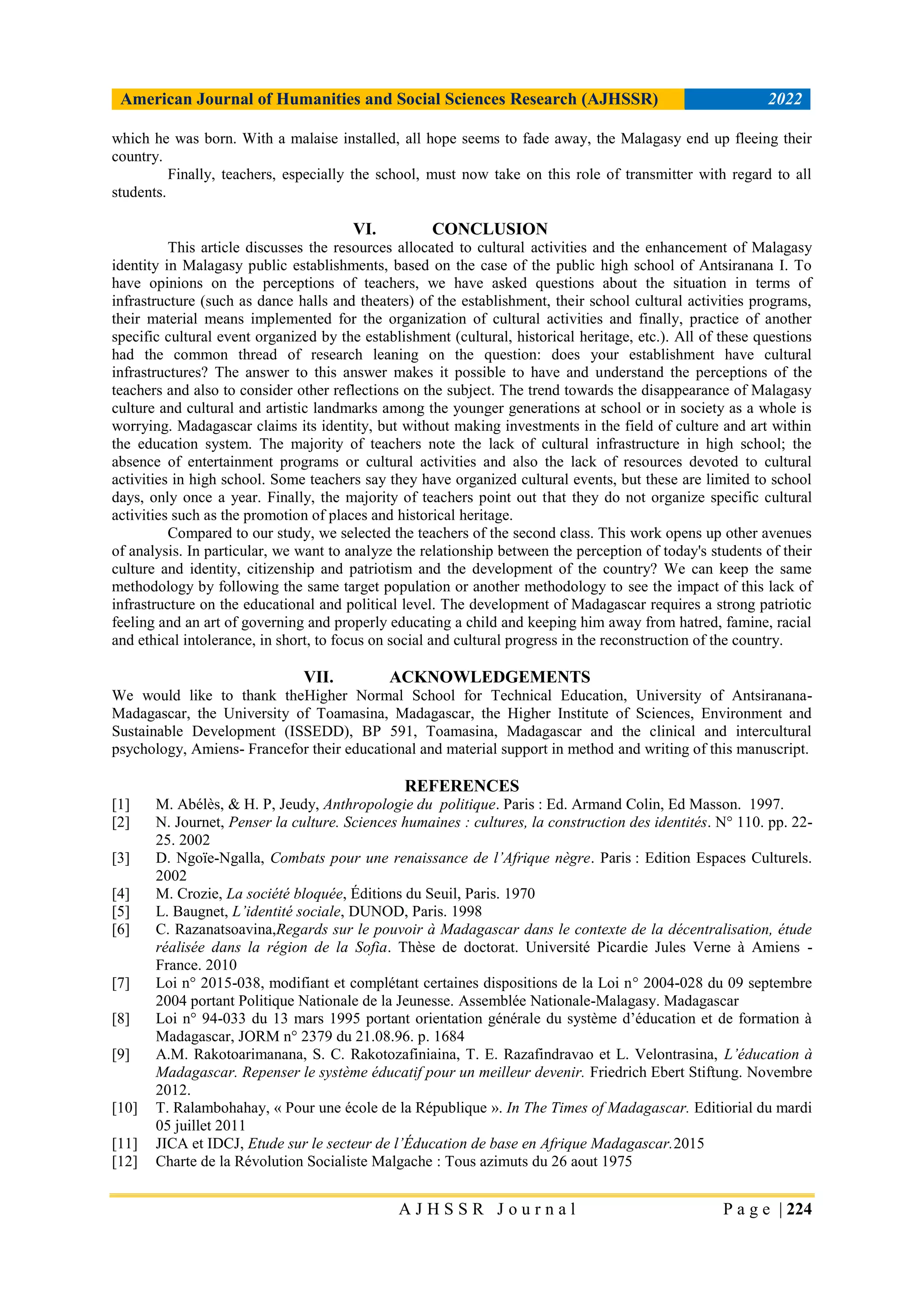 Malagasy culture and education sector | PDF