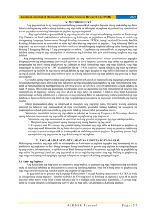 PAGTUKLAS SA MGA SALIK SA KAHIRAPAN SA PAGBASA: BATAYAN SA PAGPAPAUNLAD NG KASANAYAN SA PAGBASA ...