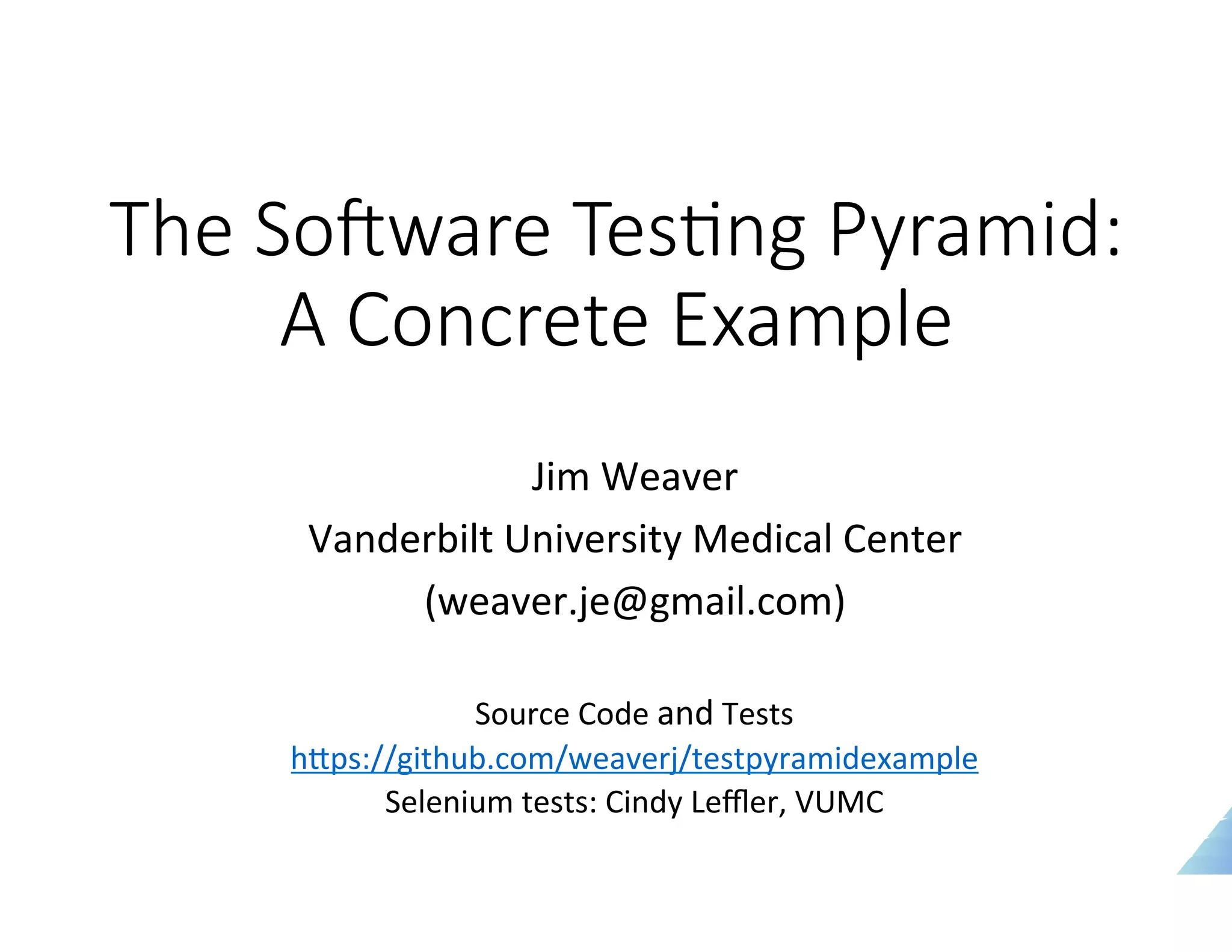 The Software Testing Pyramid: A Concrete Example | PDF