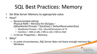 SQL Server and SharePoint - Best Practices presented by Steffen Krause ...