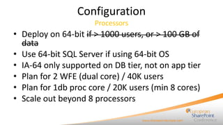 SQL Server and SharePoint - Best Practices presented by Steffen Krause ...