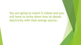 Alternative energy sources power point. Each alternative way is ...
