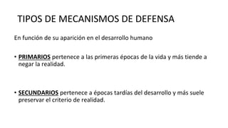 Mecanismos de defensa. Psicopatologia.pptx