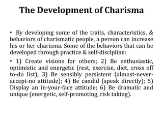 charismatic and transformational leadership | PPTX