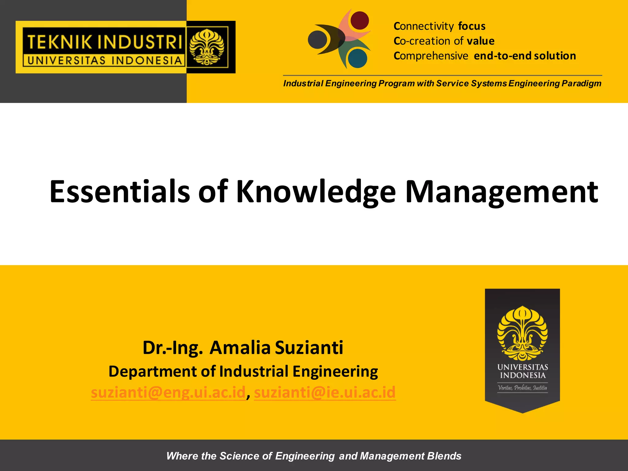Knowledge Management Essentials | PPT