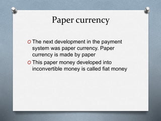 Evaluation of money | PPTX