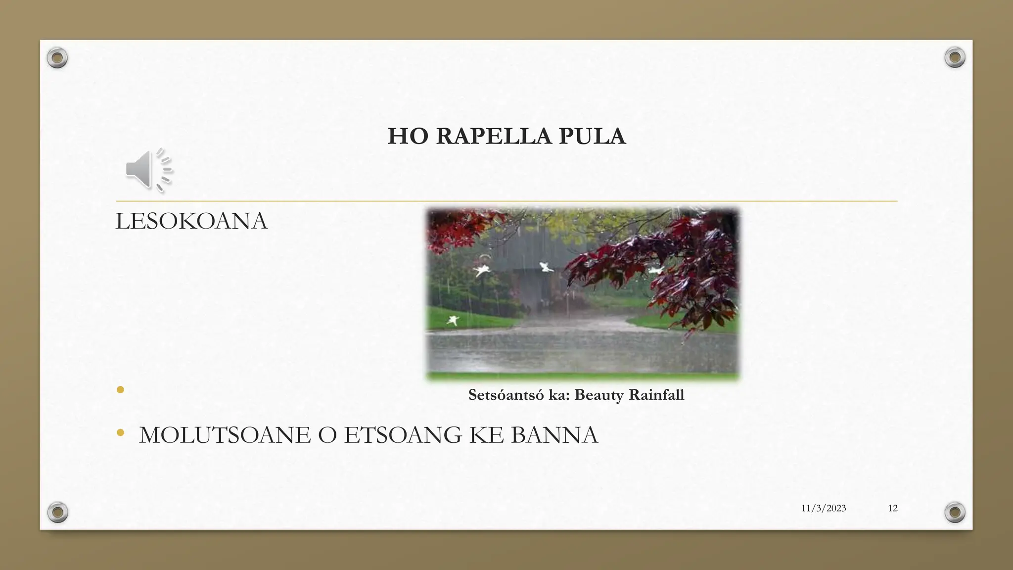 Borapeli ba Basotho ba khalepptx | PPTX