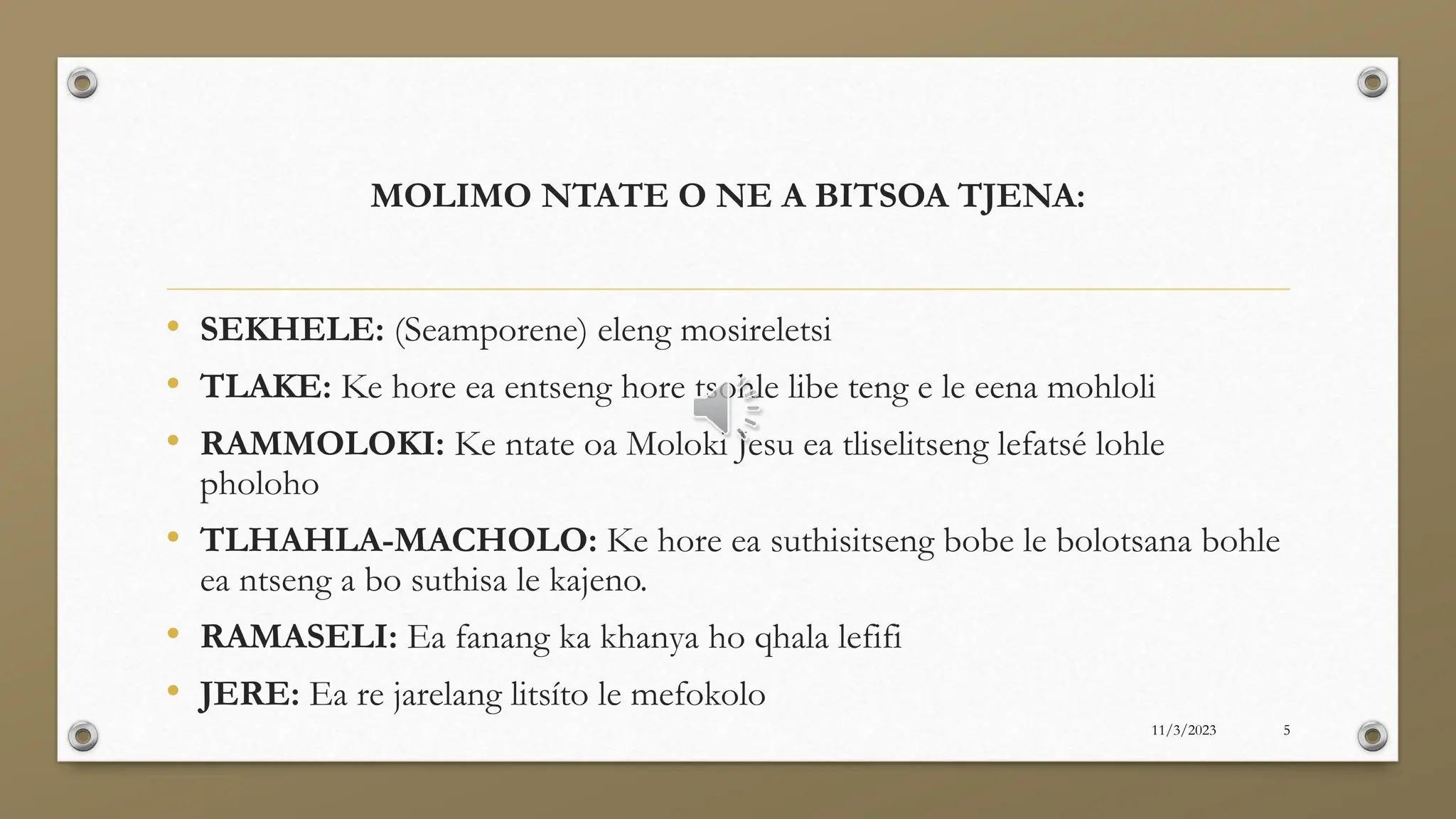 Borapeli ba Basotho ba khalepptx | PPTX