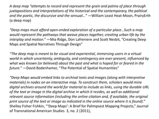 Deep Mapping | PPT
