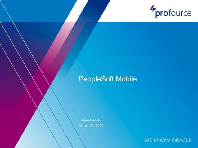PeopleSoft mobile | PPT