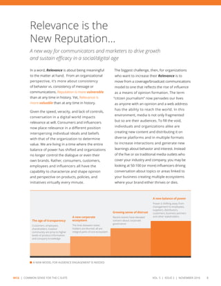 Common Sense for the C-Suite: Relevance is the New Reputation | PDF ...