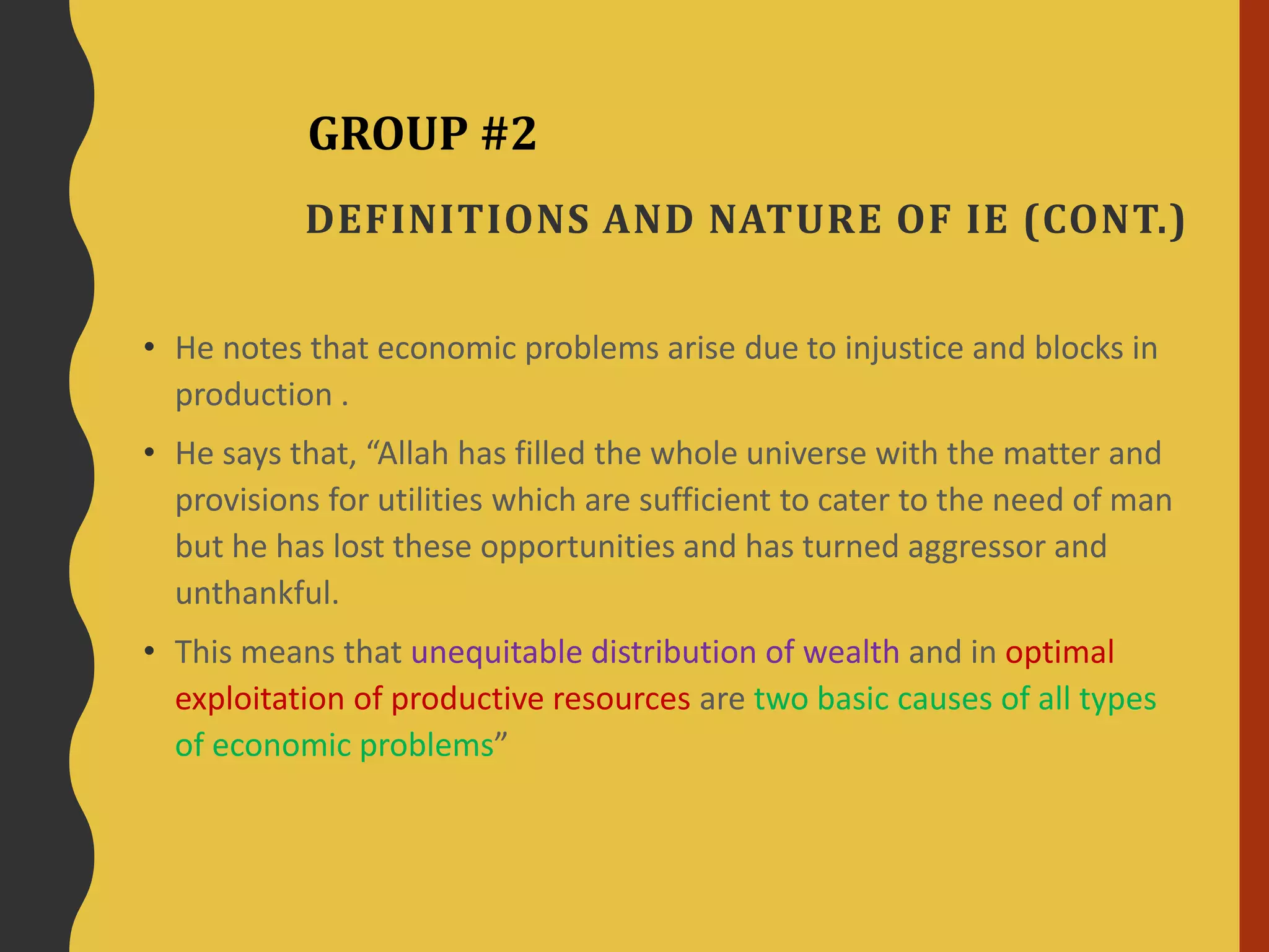 W2 ppt defining islamic economics | PDF