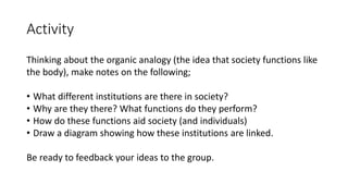 Functionalism lecture | PPTX