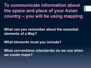W2 Space, place and mapping conventions | PPTX | Geography | Science