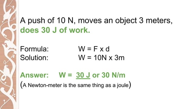 W2 Work, Energy and Power PPT .pptx | Physics | Science
