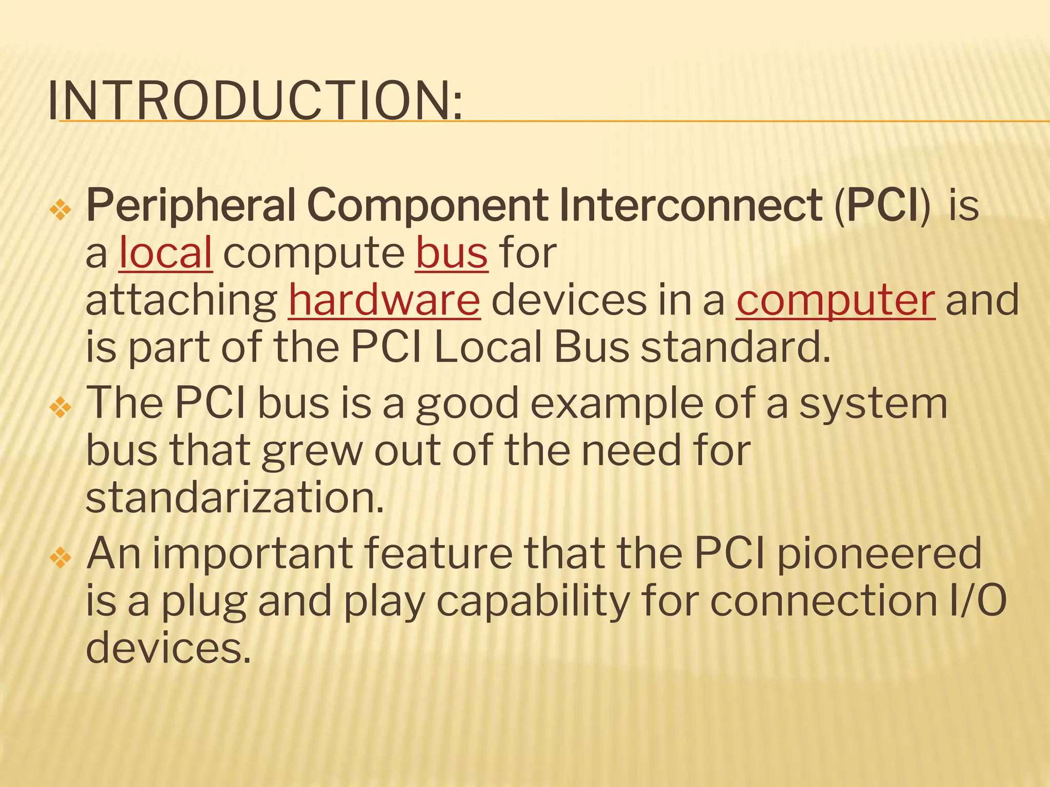 PCI BUS | PPTX