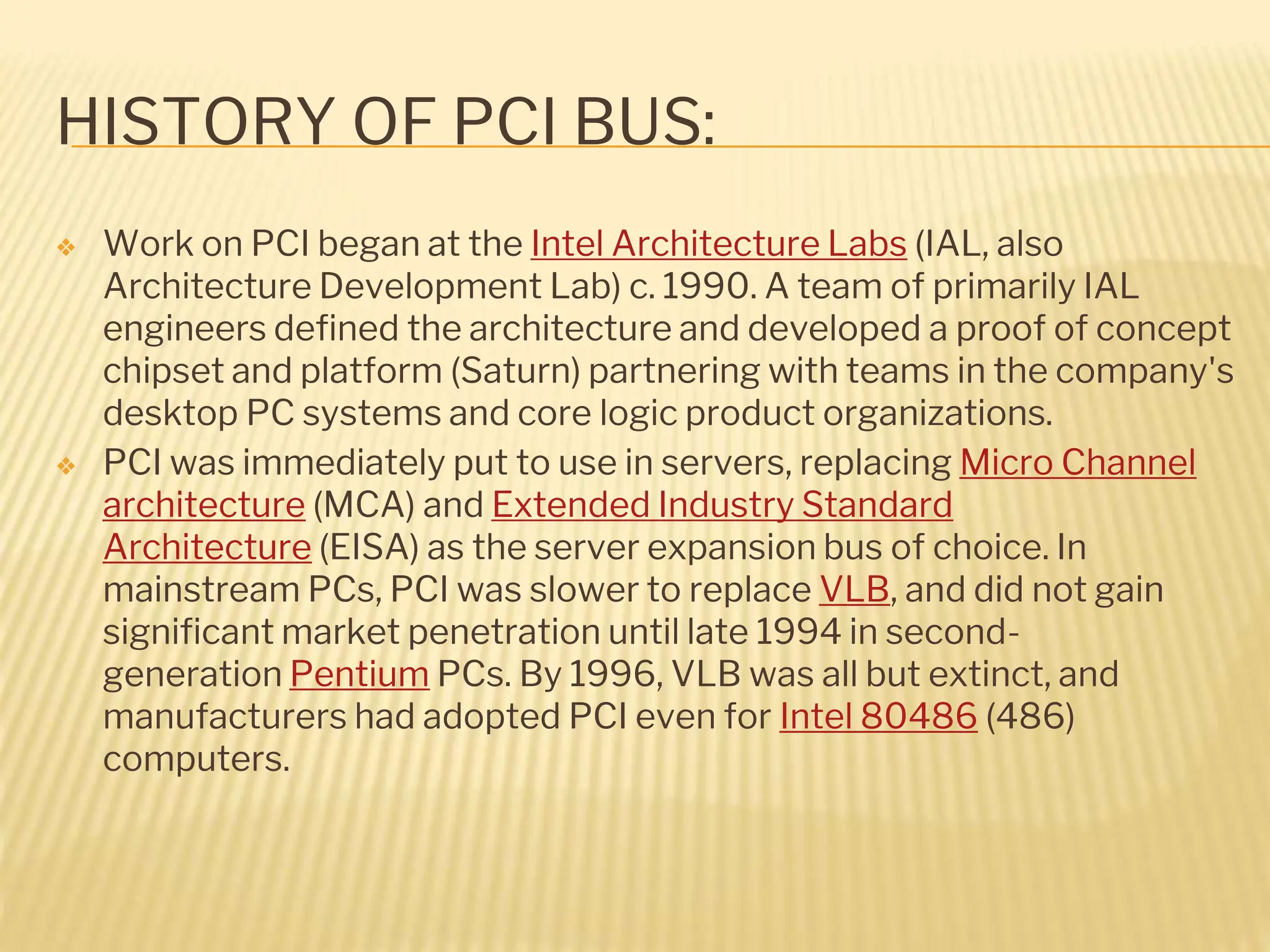 PCI BUS | PPTX