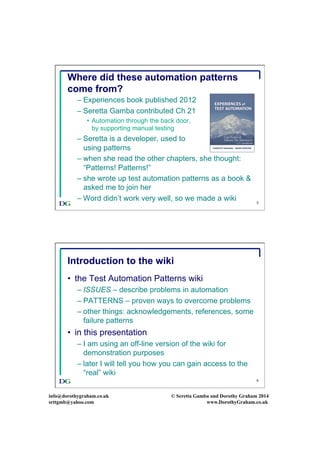 Test Automation Patterns | PDF