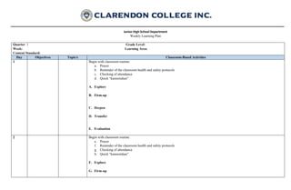 W3- Information and communications technology (ICT)7- WEEKLY LESSON ...
