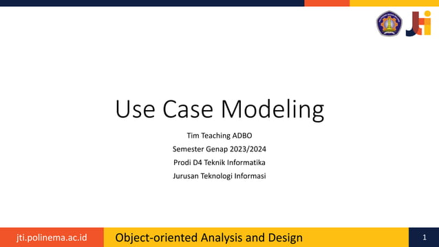 Use case modelling for beginner in Higher education | PPT