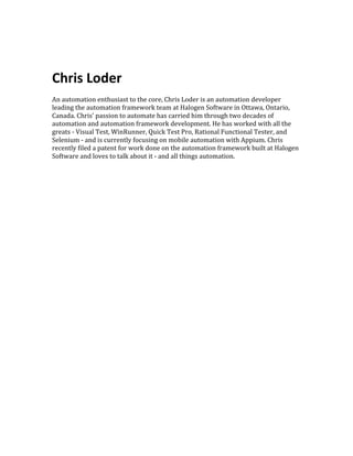 World-Class Test Automation: You Can Build It Too | PDF