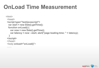 Measuring Performance in the Browser | PPTX | Web Development | Internet