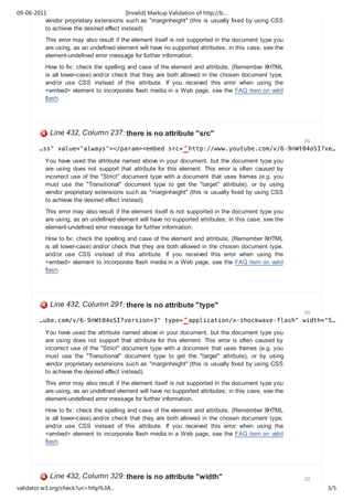 W3c markup validator | PDF | Web Design and HTML | Internet