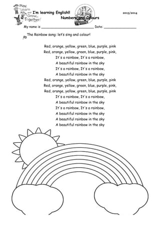 W3 colours song | PDF