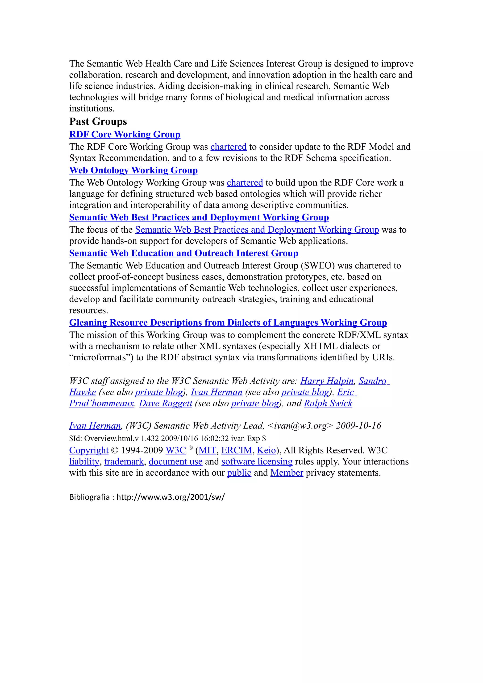 W3 c semantic web activity | PDF