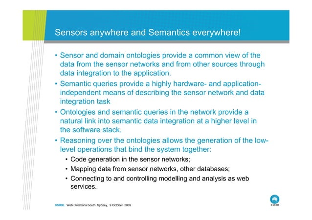 Kerry Taylor - Semantics & sensors | PPT