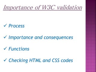 W3C validation | PPTX