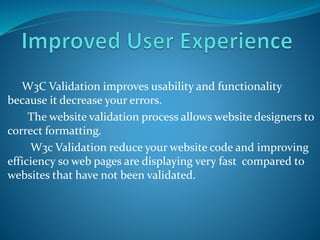 W3 c validation | PPT