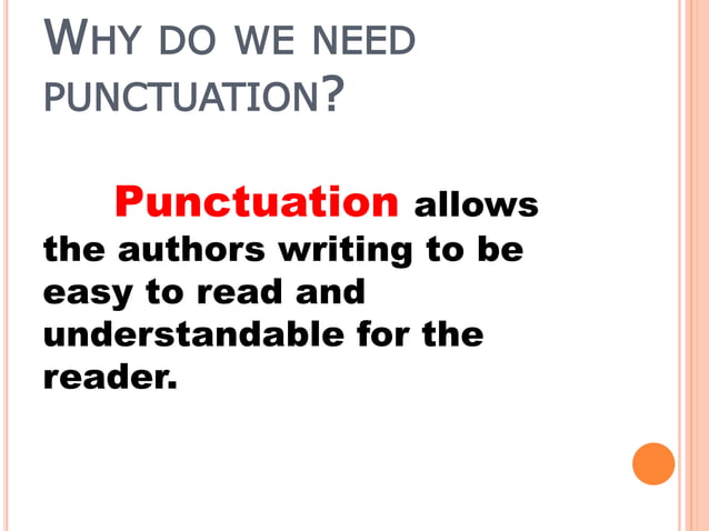 PUNCTUATION MARKS PART 2 | PPTX