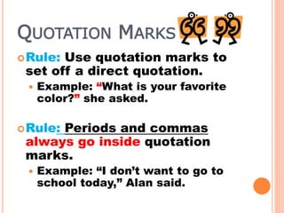 PUNCTUATION MARKS PART 2 | PPTX