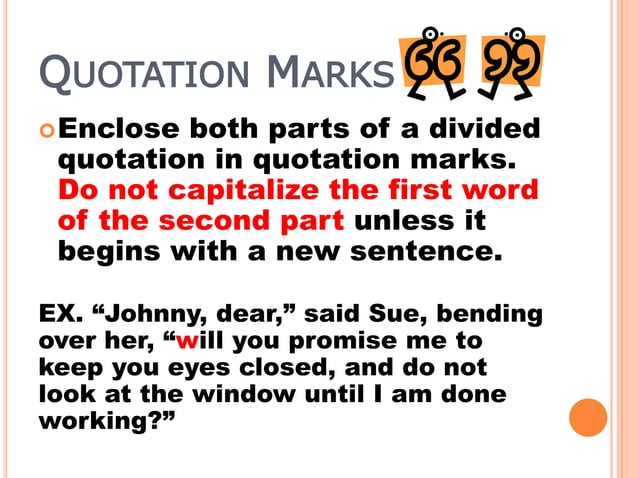PUNCTUATION MARKS PART 2 | PPTX