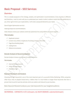 W3itexperts seo proposal | PDF