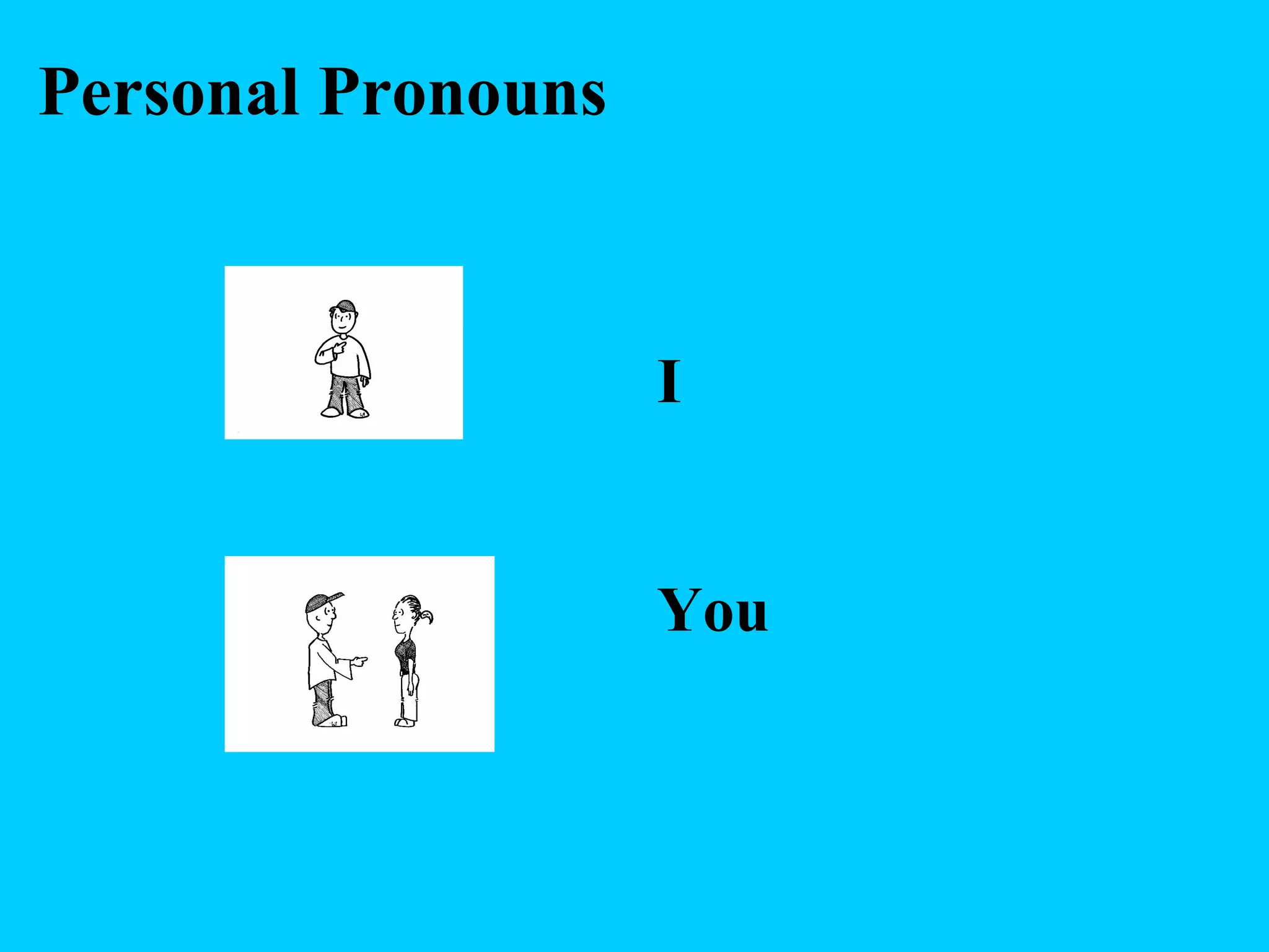 Personal pronouns + verb to be | PPT