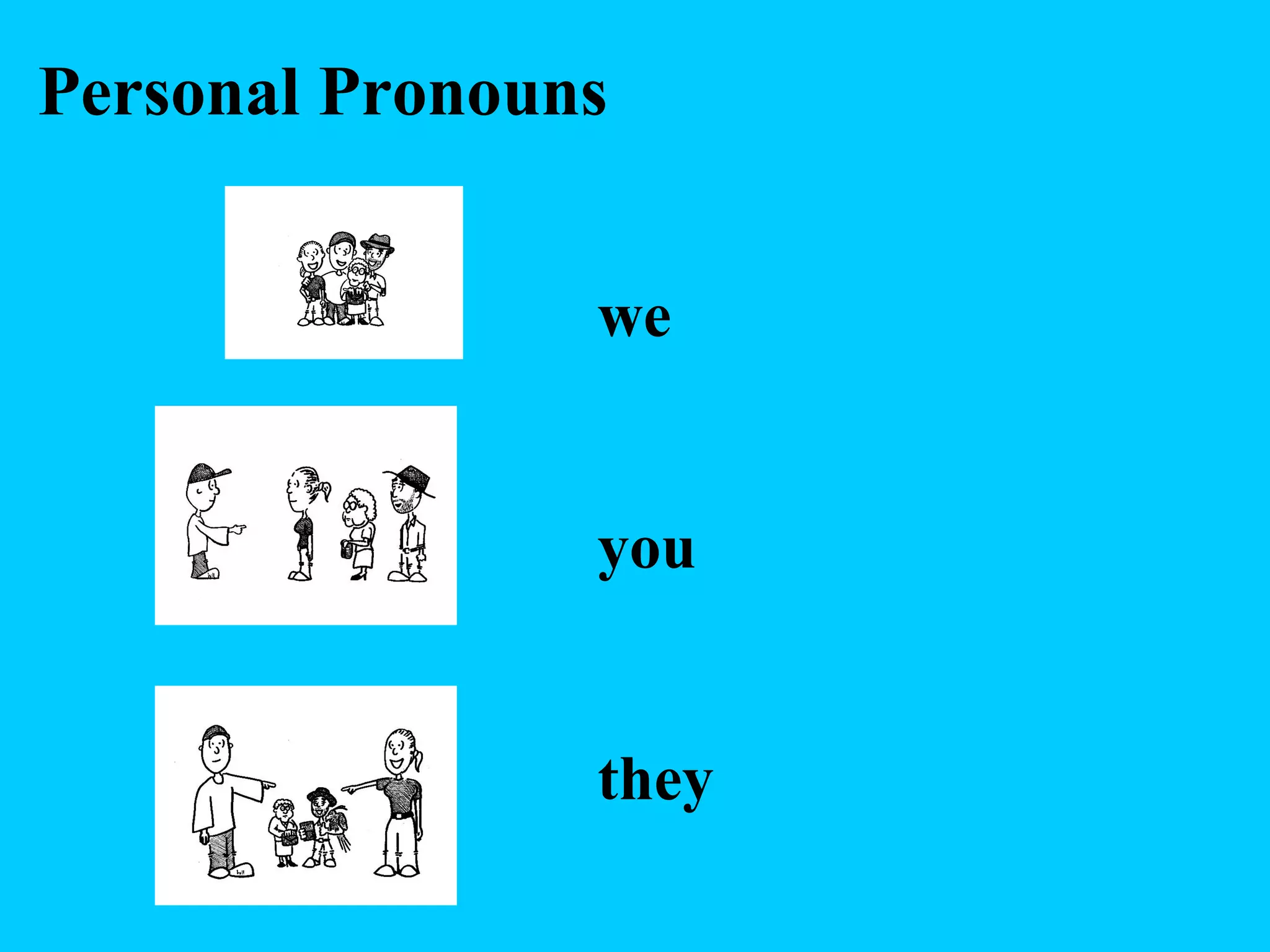 Personal pronouns + verb to be | PPT