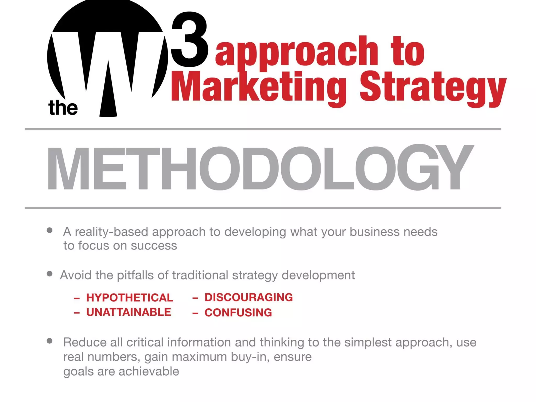 The W3 Approach To Marketing Strategy | PDF