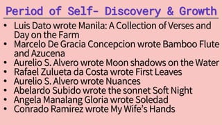 Philippine Literature during the American and Japanese Colonial Period ...