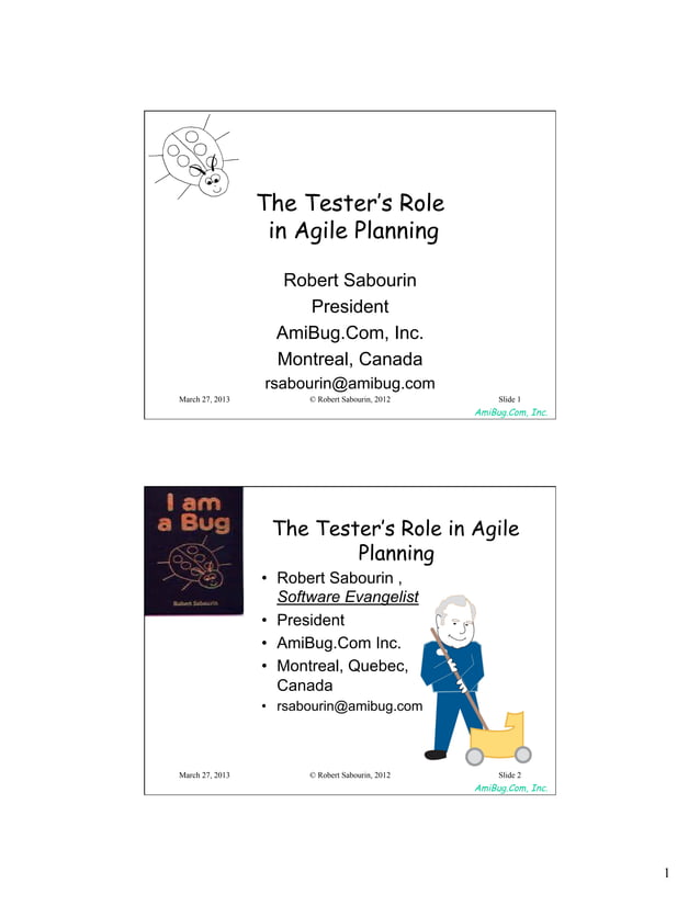 The Tester's Role in Agile Planning | PDF