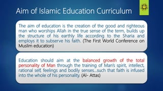 The concepts of Islamic education curriculum | PPTX