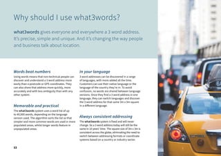 what3words brochure | GIS | PDF