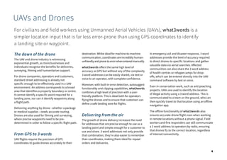 what3words brochure | UAVs and Drones | PPT