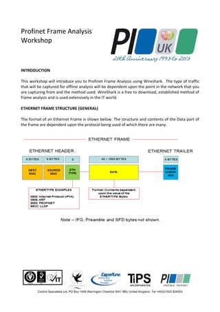 W4 profinet frame analysis handout, peter thomas | PDF