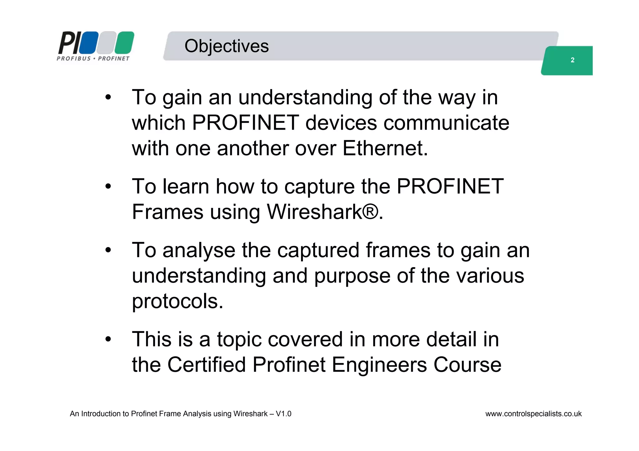W4 profinet frame analysis, peter thomas | PDF