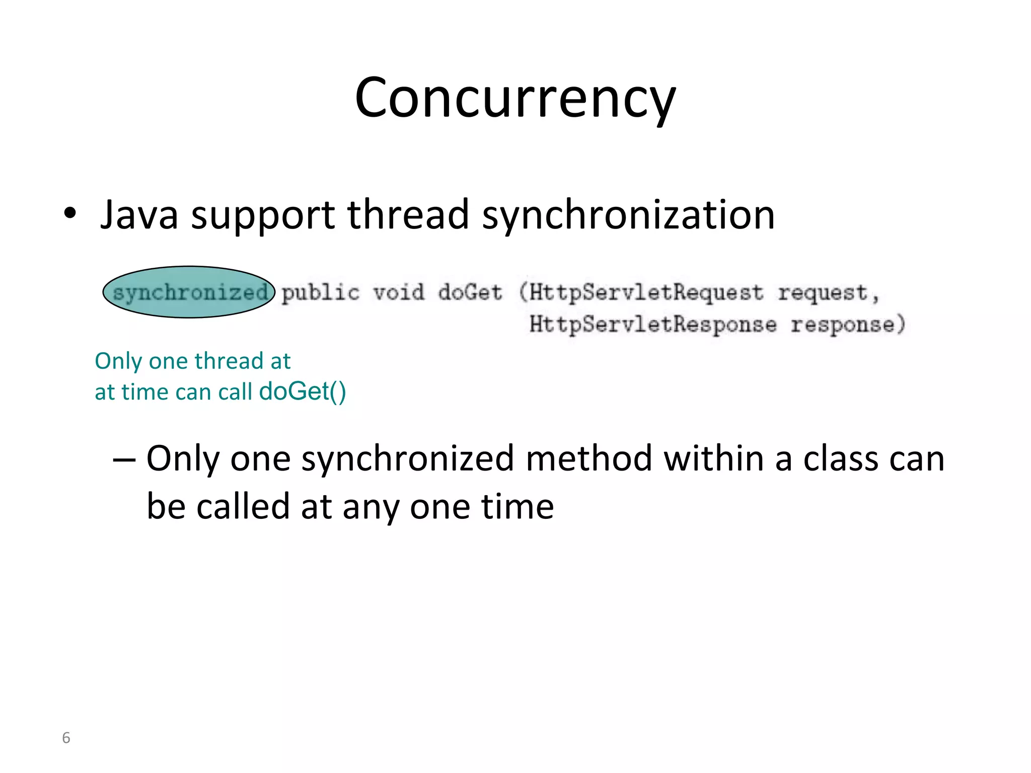 Servlet and concurrency | PPTX