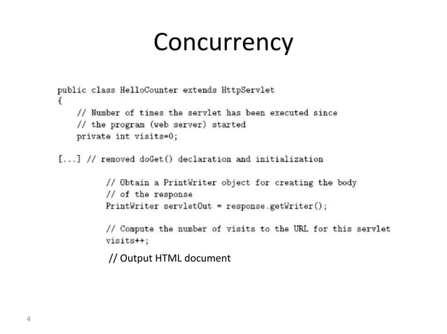 Servlet and concurrency | PPTX