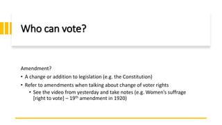 American politics: Presidential Election | PPTX