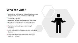 American politics: Presidential Election | PPTX